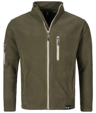 Rock Creek Herren Fleece Jacke Outdoor Wanderjacke Pullover Full Zip Hoodie Herrenjacke Fleecejacke Winterjacke Strickjacke Strickfleecejacke H-197 Dunkelgr&uuml;n 2X