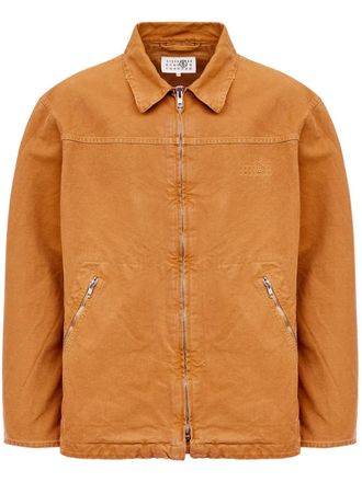 Maison Margiela veste &agrave; num&eacute;ro signature - Orange