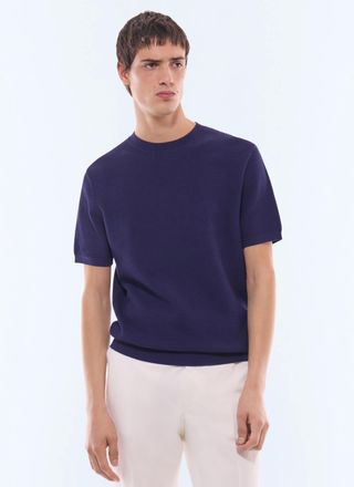 Fursac T-shirt en maille gaufr&eacute;e - Taille XXL - Homme