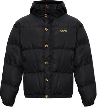 Versace Homme, Vestes, Noir, Taille: S Doudoune avec capuche