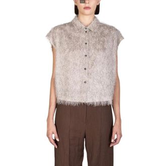 Alysi Damen, Blusen & Hemden, Beige, MGr&ouml;&szlig;e