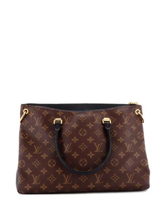 Louis Vuitton Pallas Tote Monogram Canvas with Leather shoulder bag - Schwarz