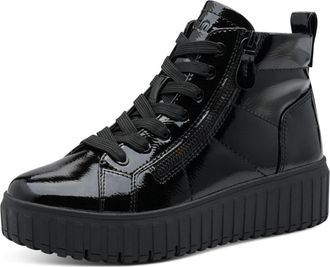 Jana Damen 8-25264-45 Sneaker, Black Patent, 39 EU