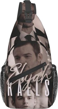 DJNGN Elijah Chest Sling Bags für Herren und Damen Mikaelson Umhängetasche Rucksäcke Lässige Umhängetasche für Reisen im Freien, Laufen, Radfahren, Camping