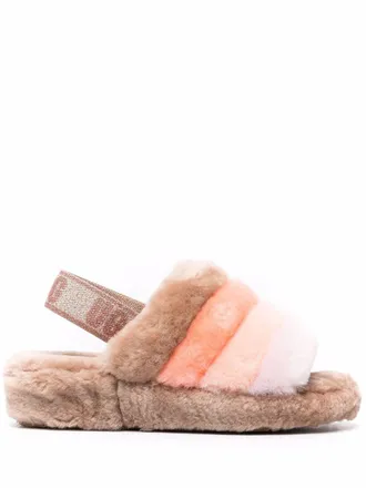 UGG sandales &agrave; logo imprim&eacute; - Marron