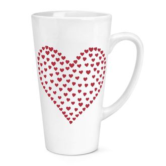 Gift Base Herz Herzen 17oz Groß Latte Becher Tasse