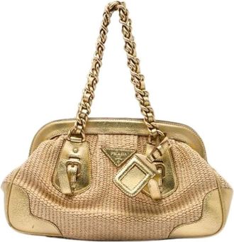 Prada Sac bandouli&egrave;re vintage Pre-owned - Femme - Pre-owned - Beige - Taille: ONE Size
