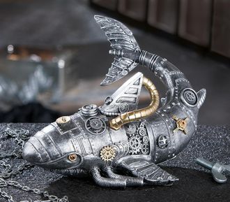 Gilde Poly Skulptur Steampunk Shark VE 2 37727