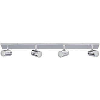 Lindby Neuwertig] Lindby Dejan 4 Flammige Badleuchte Badlampe Lampe Leuchte Deckenlampe Silber758 B-Ware