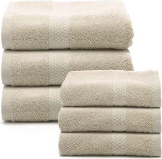 Caleffi Serviette de Bain 2 Pi&egrave;ces en 100% Coton Eponge - 1 Serviette Toilette 50x100 cm + 1 Serviette Visage 40x60 cm, Douce et Ultra Absorbante - Serviettes