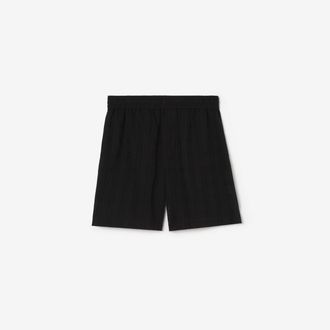 Burberry Short en voile de coton Check, Size: XXXL