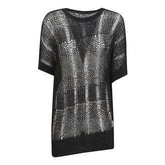 Yohji Yamamoto Asymmetric Drape Pullover - - Tops - Damen - Schwarzk - M