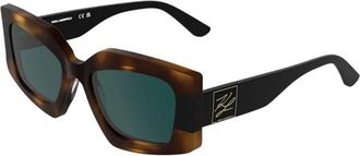 Karl Lagerfeld Femme, Accessoires, Brun, Taille: 54 MM Kl6206S 237 Lunettes de soleil