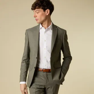 Bexley Veste Lazare - Costume homme kaki clair chin&eacute;