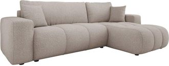 Best Mobilier Bestmobilier - Nicole - canapé dangle réversible 4 places convertible avec coffre en tissu