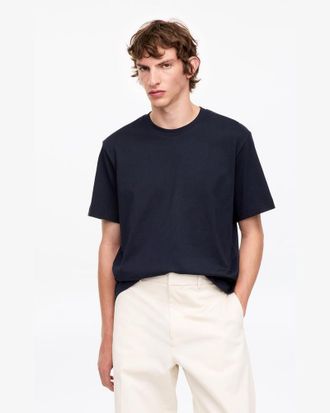 Arket Lockeres T-Shirt 220 GSM -Blau