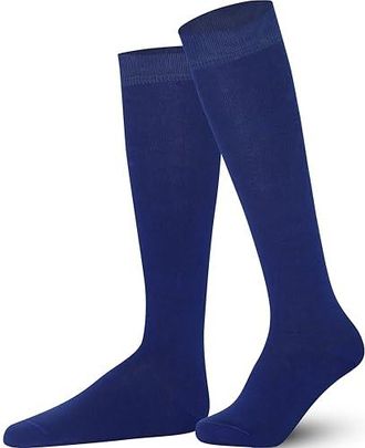 MySocks MySocks Plaine Genou chaussettes,Indigo,36-41 (étiquette 4-7)