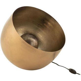 M&S Collection Lampe de table ronde 35x35x31 cm en aluminum dor&eacute;