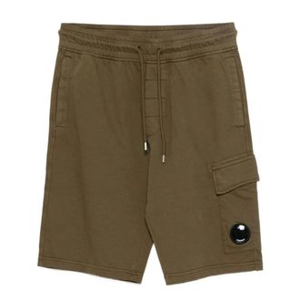 C.P. Company C.p. Company, Homme, Shorts, Vert, Taille: M Cargo Lens Sweatshorts