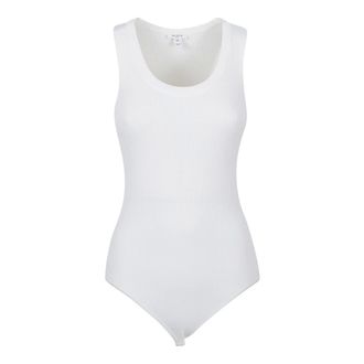 Alaia &Auml;rmelloser Rippstrick-Bodysuit - - Tops - Damen - Wei&szlig; - S