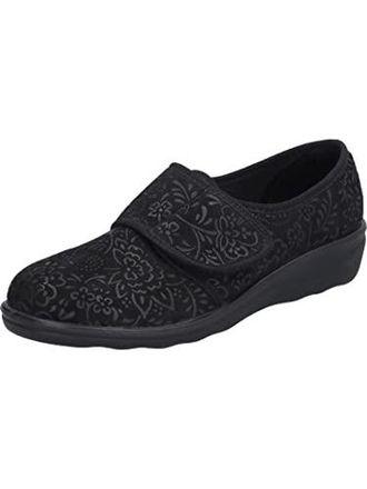 Westland by Josef Seibel Femme Pantoufles Nice 80, Dame Chaussons,Largeur H (Large),Pantoufles,Chaussures &agrave; Velcro,Chaussons,Velcro,Noir (Schwarz),43 EU / 9 UK