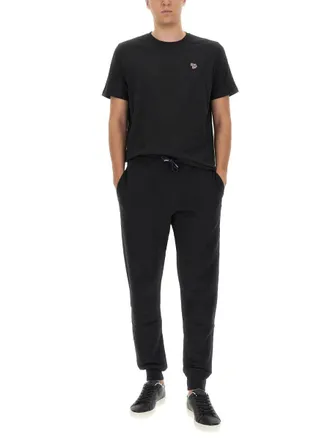 Paul Smith Zebra Logo Organic Cotton T-Shirt - Black