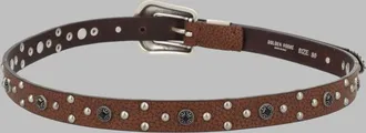 Golden Goose Studded Leather Belt - Brown