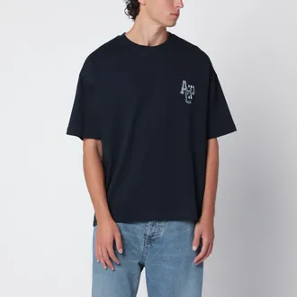 A.P.C. Bruno marineblaues Baumwoll-T-Shirt