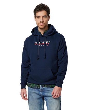 Tommy Jeans Herren Hoodie Regular Fit, Blau (Dark Night Navy), 4XL