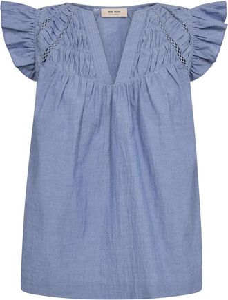 Mos Mosh MOS Mosh, Femme, Blouses et Chemises, Bleu, Taille: 38 FR Blouses