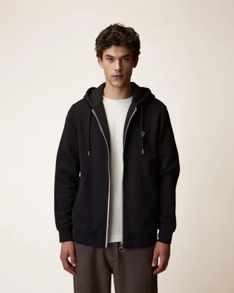 Faguo Sweat zipp&eacute; noir