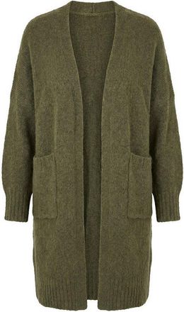 Ulla Popken Strickjacke Long-Strickjacke kuschelweich offene Form Langarm