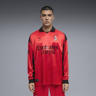 Puma Maillot manches longues AC MILAN x SLAM JAM en &eacute;dition limit&eacute;e, V&ecirc;tements, Rouge, 3XL