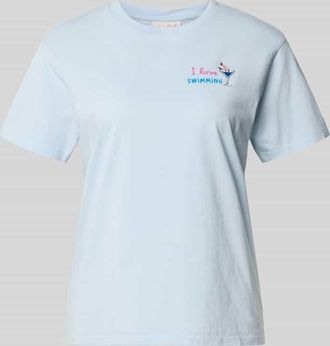 MC2 Saint Barth T-Shirt mit Motiv- und Statement-Stitching Modell EMILIE
