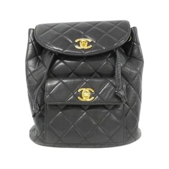 Chanel Sac &agrave; dos Pre-owned 04194 - Femme - Pre-owned - Noir - Taille: ONE Size