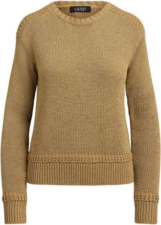 Ralph Lauren Femme, Pulls, Jaune, Taille: 42 FR Or Lauren Par Ralph Lauren Fashmette Pull Long Pullover