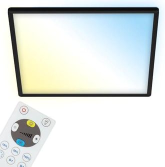 Briloner LED Deckenlampe flach mit Fernbedienung, indirektes Licht, einstellbar von warmweiß bis kaltweiß, Lampe, Deckenleuchte, Wohnzimmerlampe, LED Panel, Kü