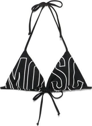 Moschino Schwarze Meer Kleidung mit Krawattenverschluss-Tr&auml;gern - - Swimwear - Damen - Schwarzk - XL
