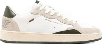 Crime London Chelsea Sneakers mit Wildledereinsätzen - Weiß