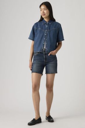 Levi's Short 501 Mi Cuisse Lightweight - Femme - Bleu / Quilt Shift Lightweight - 23