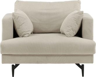 ebuy24 Sofia Sessel Samt beige