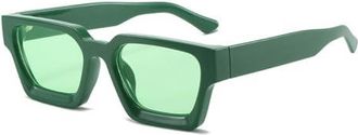 Generic Lunettes De Soleil &Agrave; Monture Carr&eacute;e &Agrave; La For Hommes Et Femmes, Lunettes De Soleil De Sport De Conduite UV400(Green)