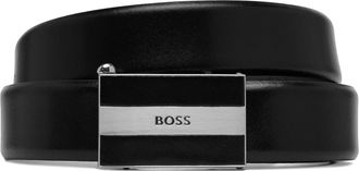 HUGO BOSS G&uuml;rtel BOSS Boss_Icon_Leat_Os35 50546937 Schwarz