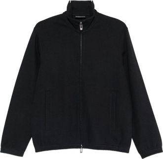 Emporio Armani Homme, Sweatshirts et sweats &agrave; capuche, Bleu, Taille: M SweaT-shirt zipp&eacute;