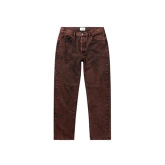 Aries Vintage Denim Jeans mit roten Akzenten - - Jeans - Herren - Braun - W31
