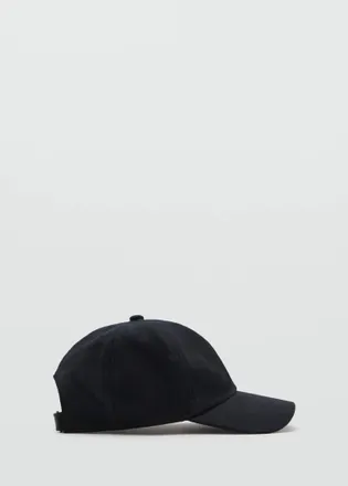 Mango Casquette en laine bleu marine - Homme - Taille unique - MANGO MAN