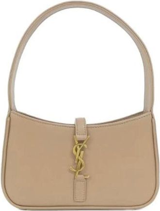 Saint Laurent Pre-owned LE 5 A 7 Mini Calf Shoulder Bag - Femme - Pre-owned - Beige - Taille: ONE Size