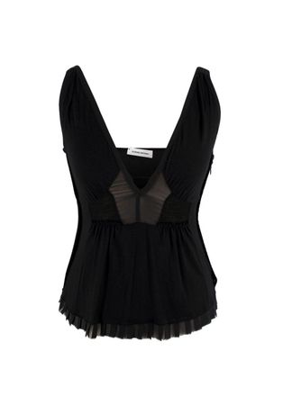 Costume National Costume National Black Vest Top Size XXS