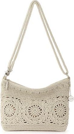 The Sak Convertible Crossbody, Lumi Sac bandoulière 3 en 1 crocheté à la Main Femmes, Médaillon Naturel, Taille Unique