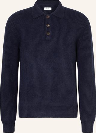 Paul Paul Strick-Poloshirt blau